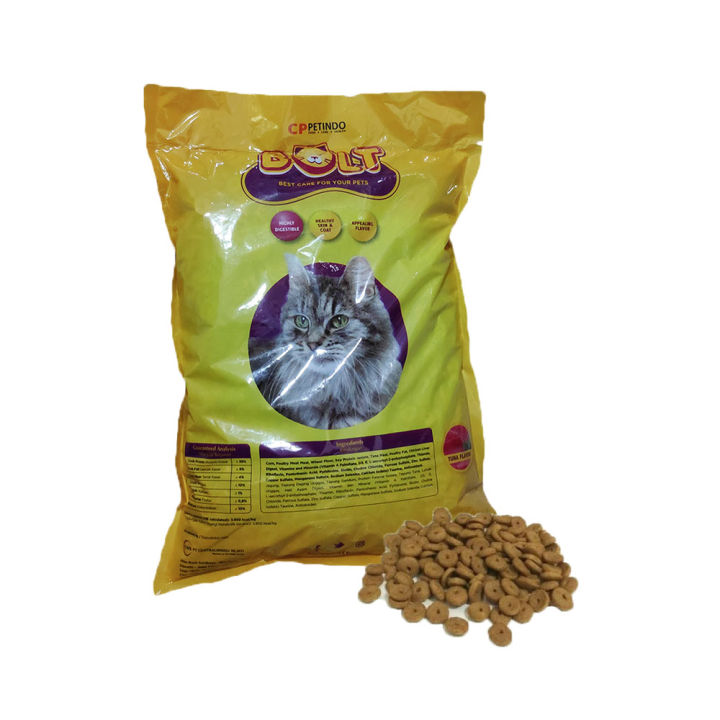 Bolt Tuna Makanan Kucing Cat Dry Food Isi 800 Gram | Lazada Indonesia