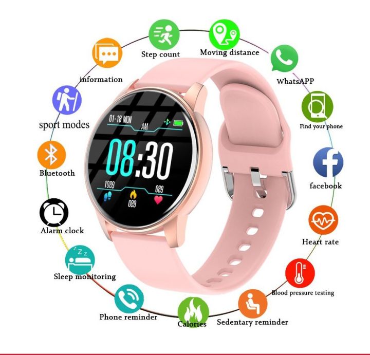 Jam Tangan Pintar Smartwatch Terbaru ZL01 Bluetooth Smart Watch IP68 ...