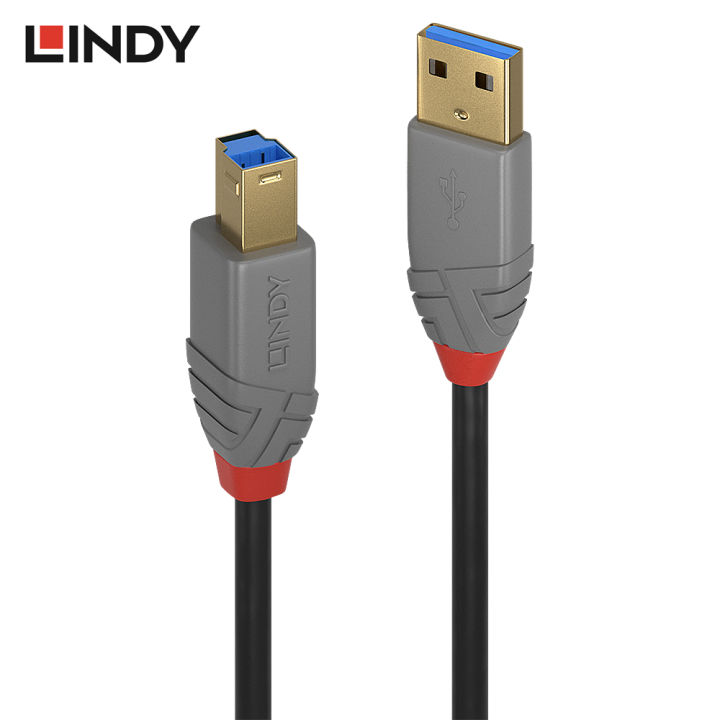 LINDY USB 3.0 Cable USB-A Male to USB-B 3.0 Male Type B Monitor ...