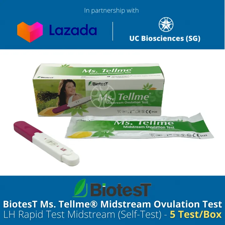 BiotesT Ms. Tellme® LH Ovulation Rapid Test Midstream/Cassette (Self ...