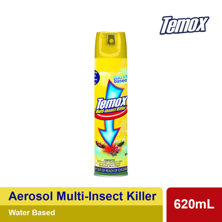 Temox Multi-Insect Killer Water Based 620ml Aerosol Can | Lazada PH