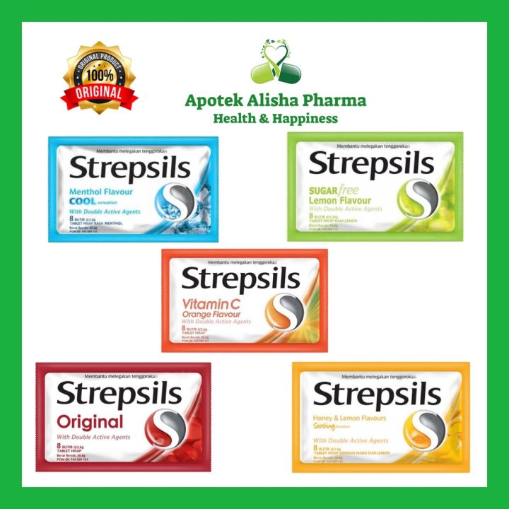 Strepsils Permen (Pack 8pcs) - Strepsil Pelega Tenggorokan Rasa ...