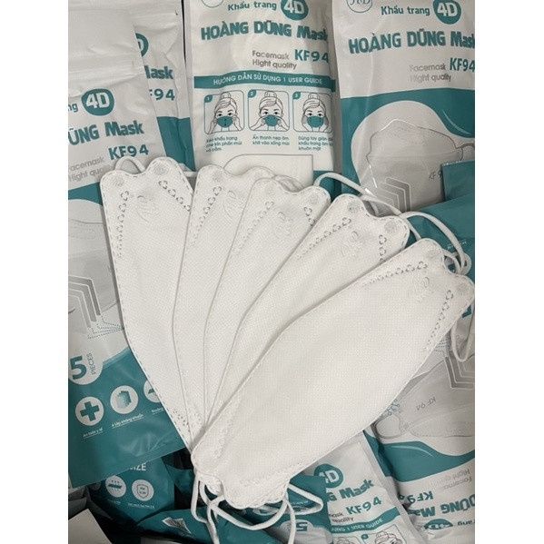 (HCM)Túi 10 Chiếc Khẩu Trang 4D KF94 Kháng Khuẩn Chống Bụi Mịn | Lazada.vn