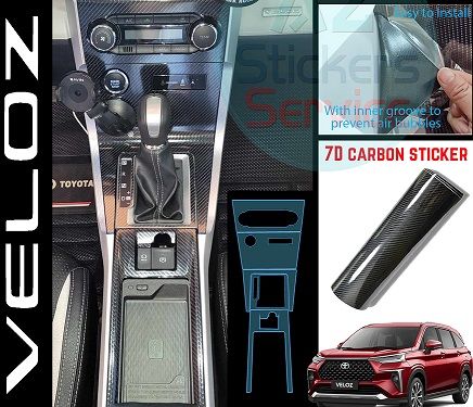 Toyota VELOZ Center Console 7D Carbon Sticker (complete set) | Lazada PH