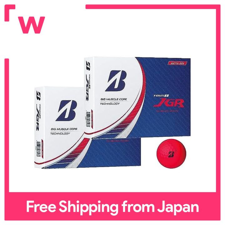 BRIDGESTONE Bridgestone Golf Balls TOUR B JGR 2023 Model 2 dozen with extras (2 dozen matte red ...