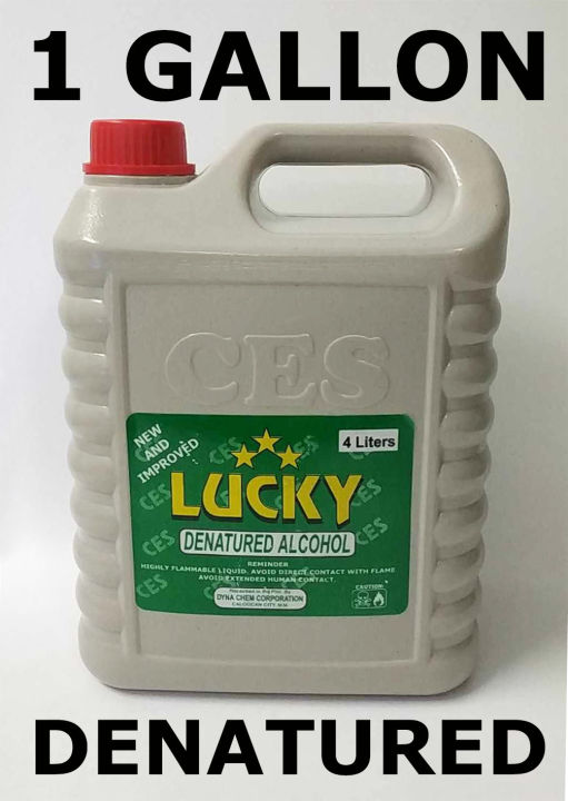 LUCKY DENATURED ALCOHOL 1 GALLON ------------------- DE NATURED