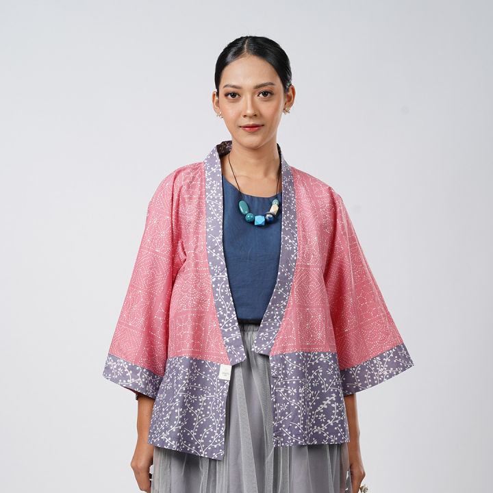 Batik ENOM Outer Batik Wanita Modern Hanni Series | Lazada Indonesia