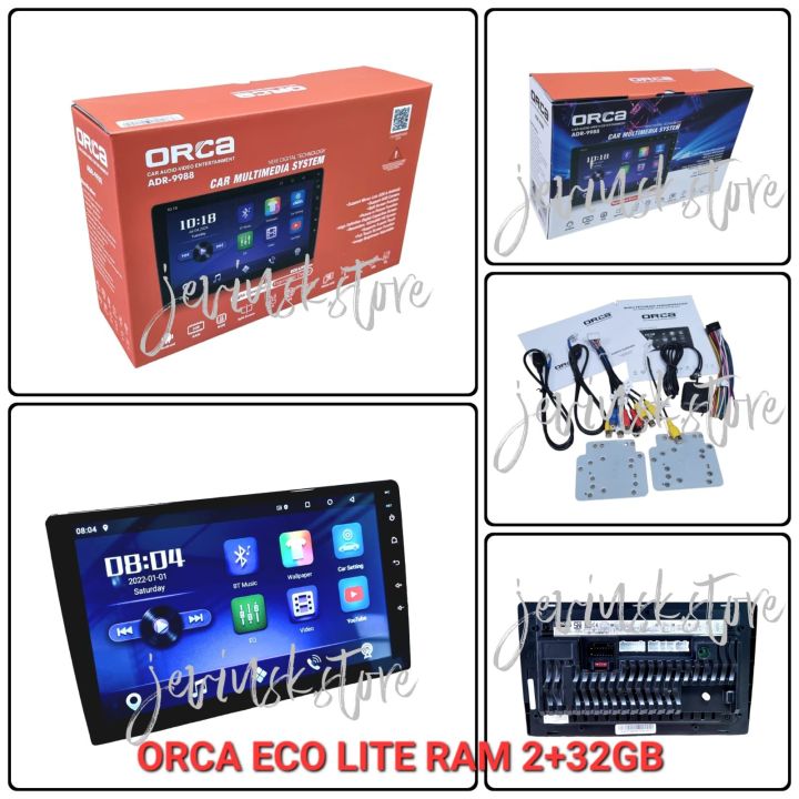 HEAD UNIT DOUBLE DIN ANDROID ORCA ADR-9988 7" 7 INCH / 9” INCH / 10 ...