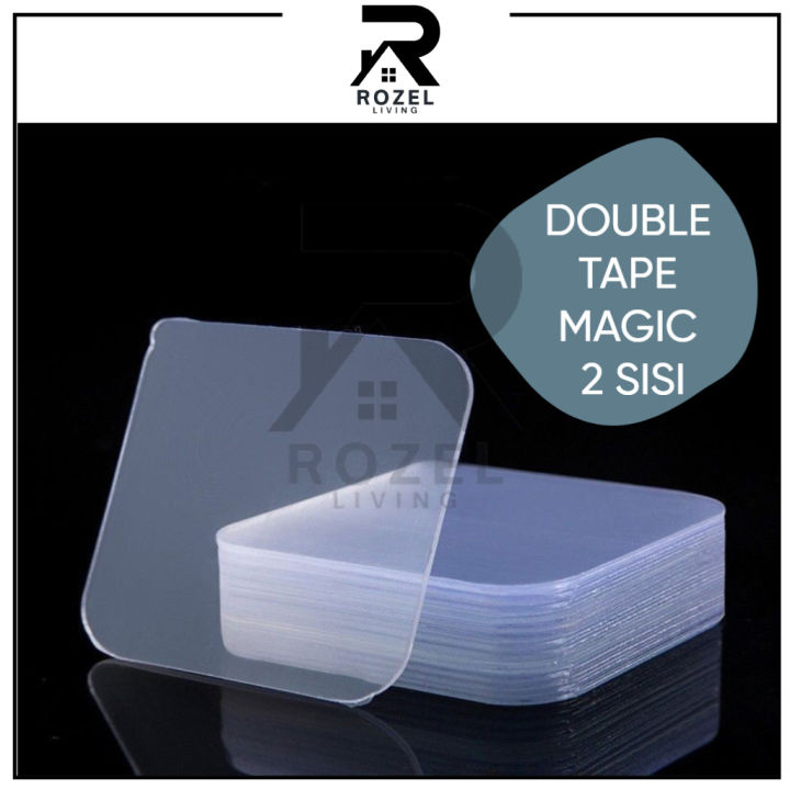 ROZEL Double Side Tape Papan Nano Tape Magic Double Tip Serbaguna ...