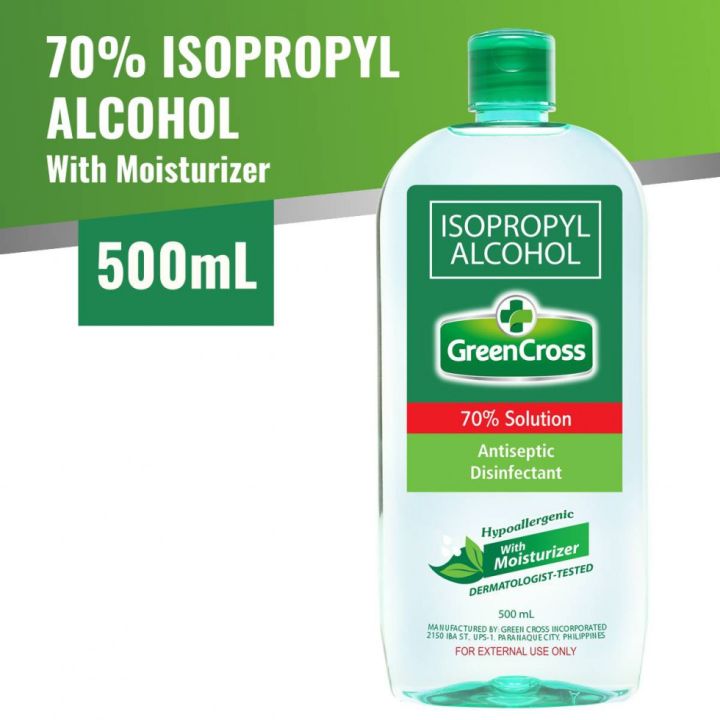 Green Cross Isopropyl Alcohol 70% Solution With Moisturizer 500ml ...