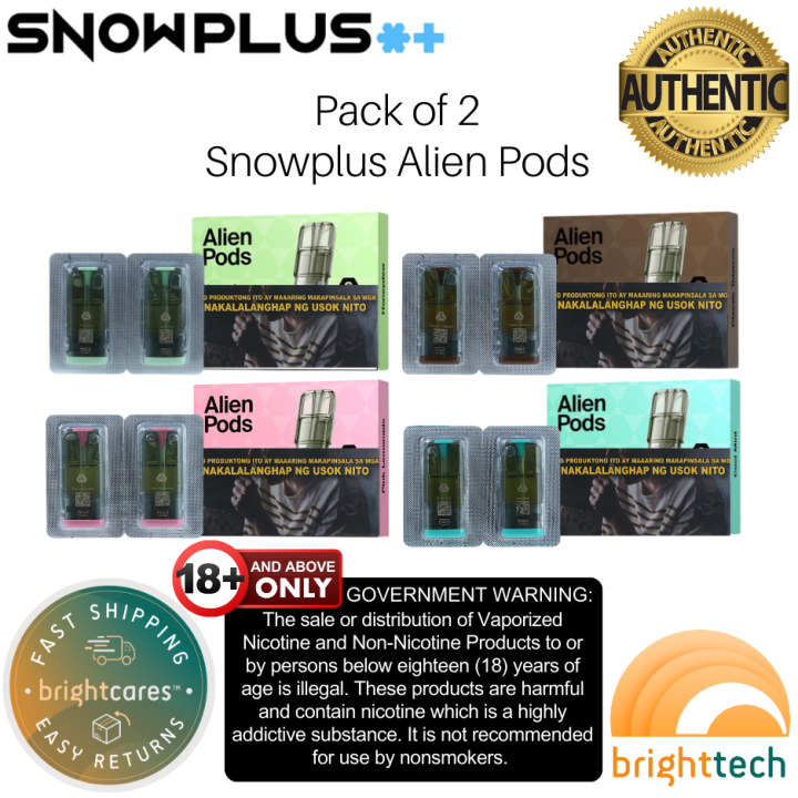 Snowplus Alien Pods Pack of 2 (Bright Tech) | Lazada PH