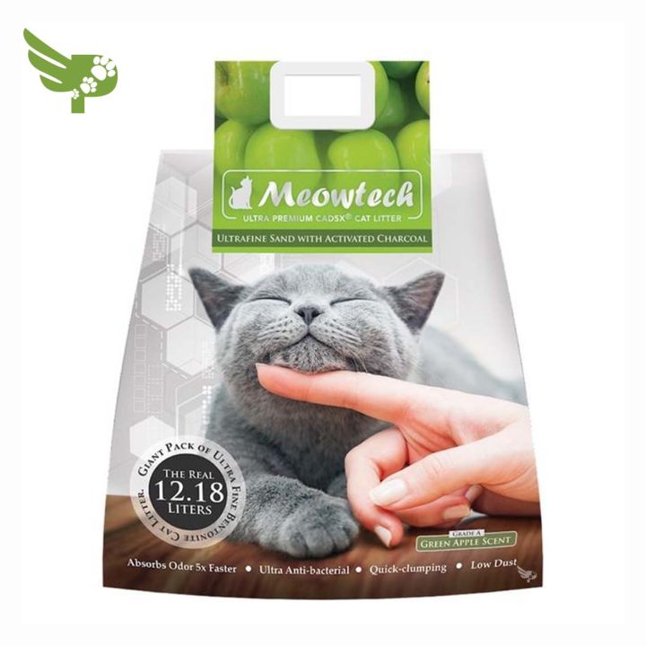 Meowtech Ultra Premium Cat Litter 12.18L - 12.18 Liters - Grade A Green ...