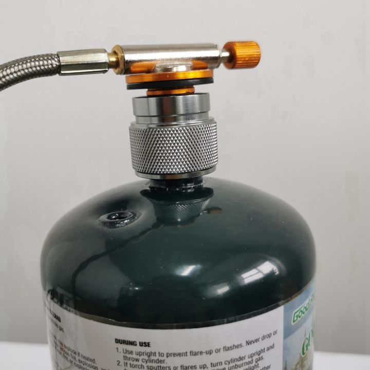 2X Camping Stove Adapter 1LB Propane Small Tank Input and A Lindal ...