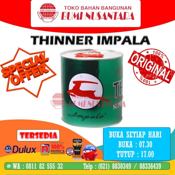 THINNER IMPALA 1 LITER TINER IMPALA 1 LITER | Lazada Indonesia