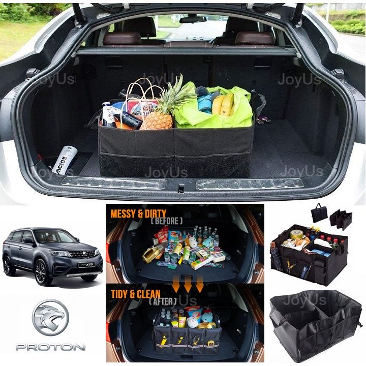 Proton X70 Car Boot Storage Bag Multiple Compartments Storage Bag and ...