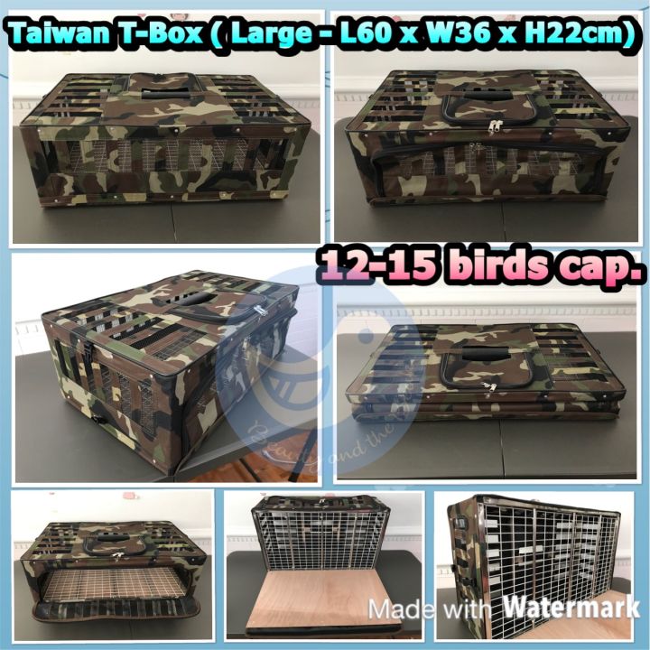 LARGE Pigeon Foldable Training Box Tbox Cage Water Resistant stainless ...