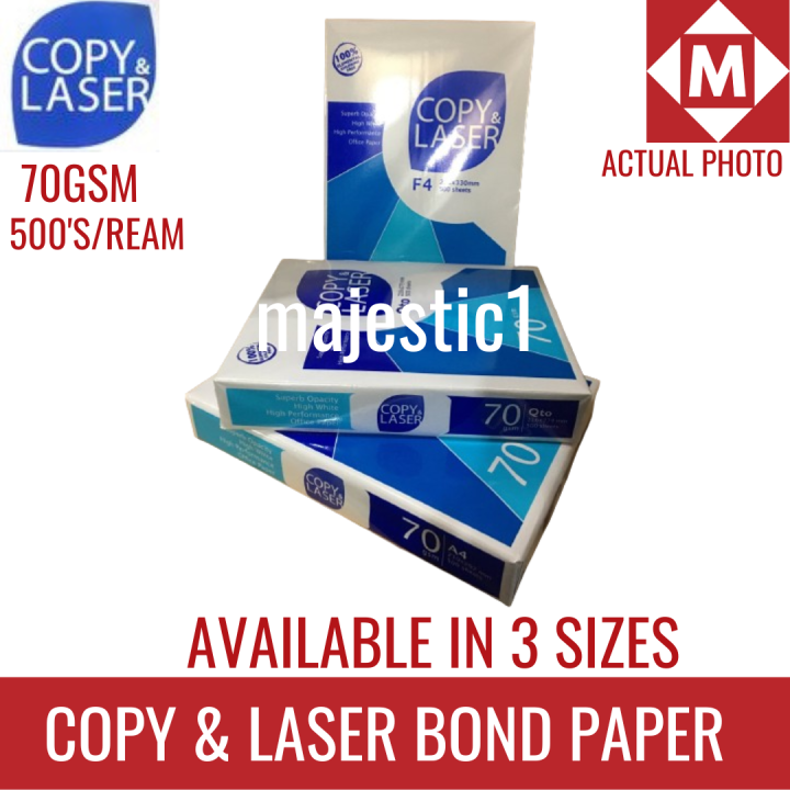 Copy & Laser Copy Paper Bond Paper 70GSM (Short, A4, Long) SOLD PER ...