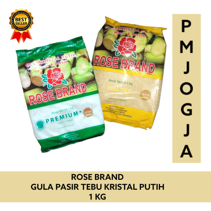Rose Brand - Gula Pasir Tebu 1 kg Premium / Gula Pasir Kuning hijau ...