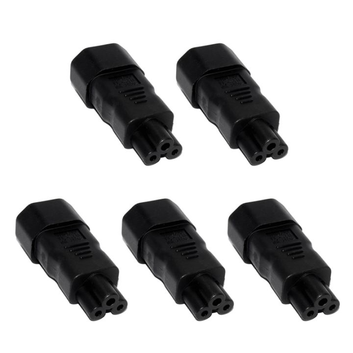 5X PDU UPS C14 to C5, IEC320 C13/C14 to C5/C6 Kettle Lead to PC Laptop ...