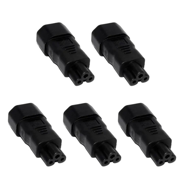 5X PDU UPS C14 to C5, IEC320 C13/C14 to C5/C6 Kettle Lead to PC Laptop ...