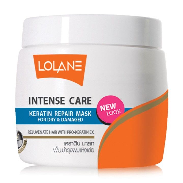 Lolane Intense Care Keratin Repair For dry & damaged 200g โลแลน อินเทรด แคร์ เคราติน รีแพร่ ฟอม ...