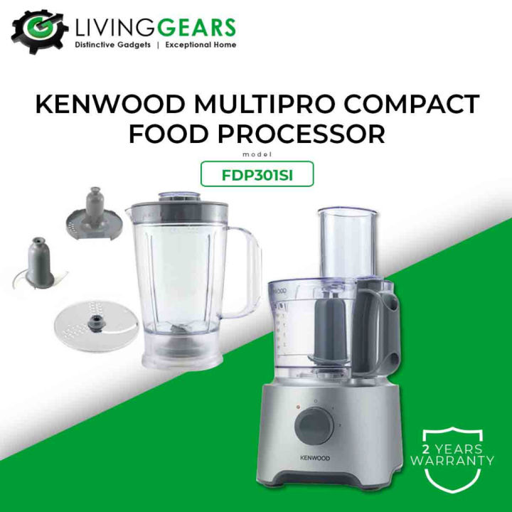 Kenwood Multipro Compact Food Processor (2.1L/800W) FDP301SI | Lazada