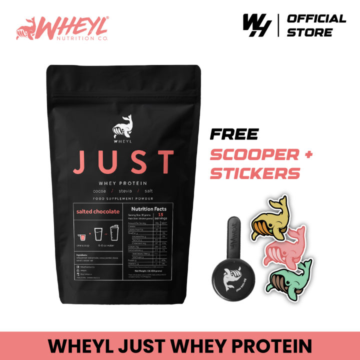 WHEYL JUST Whey Protein 1lb w/ FREE Scooper and Stickers | Lazada PH