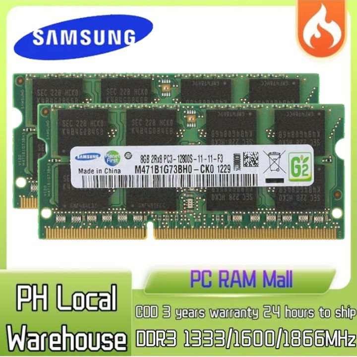 Local 24h Ship Samsung Ram Ddr3 4gb 8gb 1333mhz Notebook Memory Ram