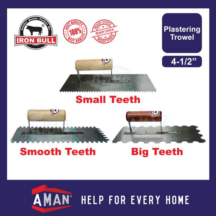 IRON BULL Plastering Trowel Cement Trowel Plaster Trowel Tile Small ...