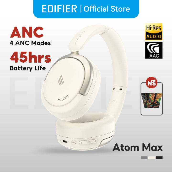 Edifier Atom Max หูฟังครอบหูไร้สาย ANC Bluetooth V5.4 Hi-Res การเชื่อม ...