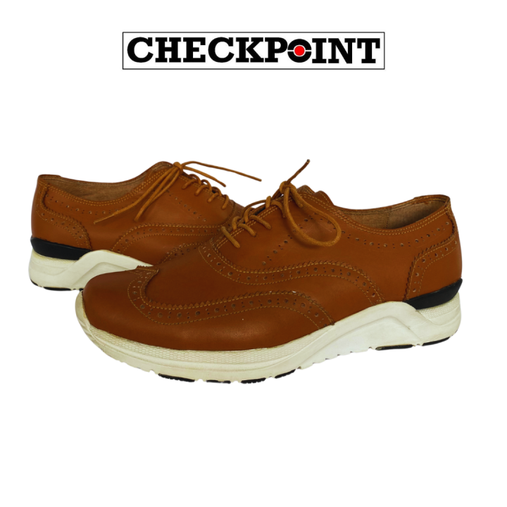 Checkpoint MARIKINA MADE Men's BROGUE SHOES tan | Norman | Lazada PH