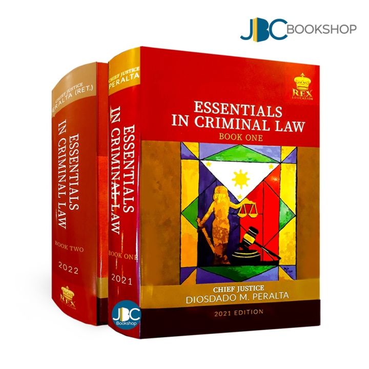 Essentials in Criminal Law Book 1 2 by Chief Justice Diosdado M. Peralta | Lazada PH