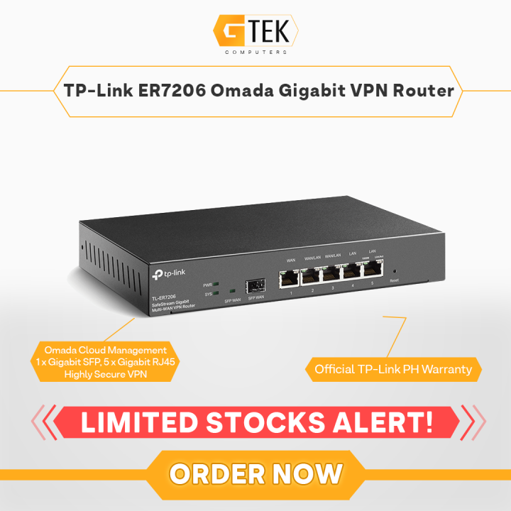 TP-Link ER7206 TL-ER7206 Omada Gigabit VPN Router | Lazada PH