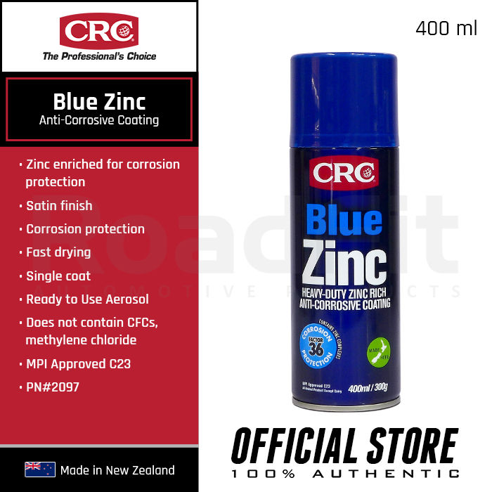 CRC Coloured Zinc Heavy-Duty Zinc Rich Anti-Corrosive Coating, Blue ...