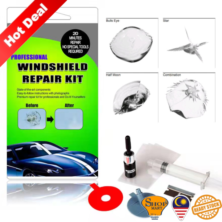 Window Screen Crack Repair Kit Car Windscreen Window Windshield Mobile ...