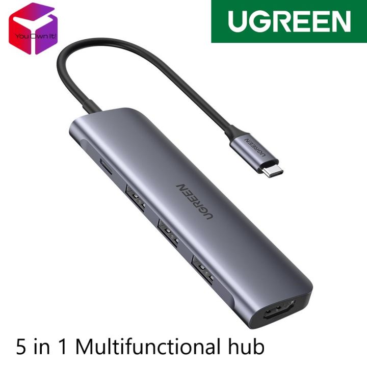 UGREEN USB-C 5-IN-1 MULTIFUNCTIONAL ADAPTER with FREE GIFT! | Lazada PH