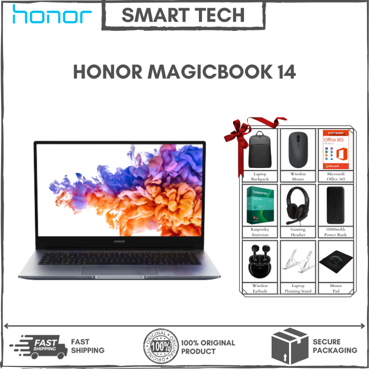 Honor Magicbook 14 (8GB RAM + 256GB SSD / 8GB RAM + 512GB SSD) Laptop ...