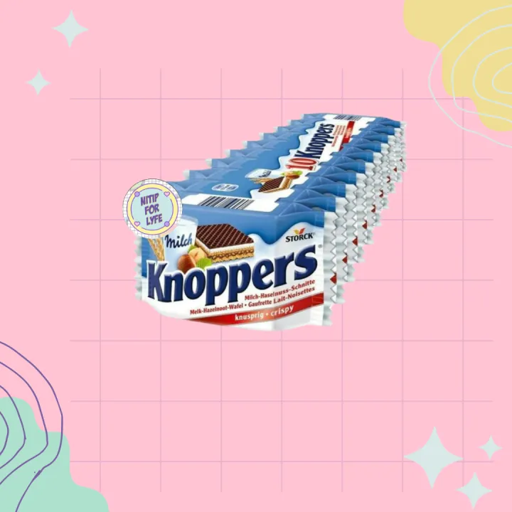 KNOPPERS Milk Hazelnut Wafers isi 3 pcs | Lazada Indonesia