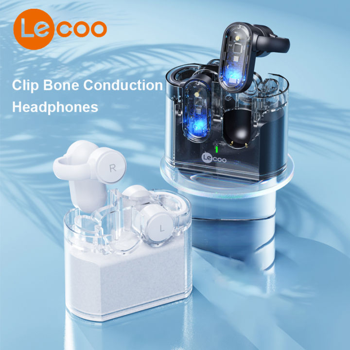 LECOO EW318 หูฟังบลูทู ธ 5.3 หูฟังไร้สายหูฟังตัดเสียงรบกวน TWS พร้อมกล่องชาร์จ ไมโครโฟนสำหรับ ...