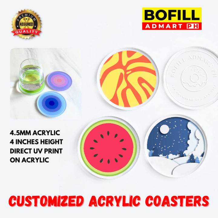 Customized Round Acrylic Coaster 3mm | Lazada PH