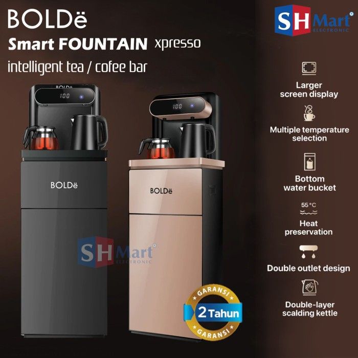 BOLDE SMART DISPENSER GALON BAWAH DIGITAL FOUNTAIN XPRESSO WITH REMOTE ...