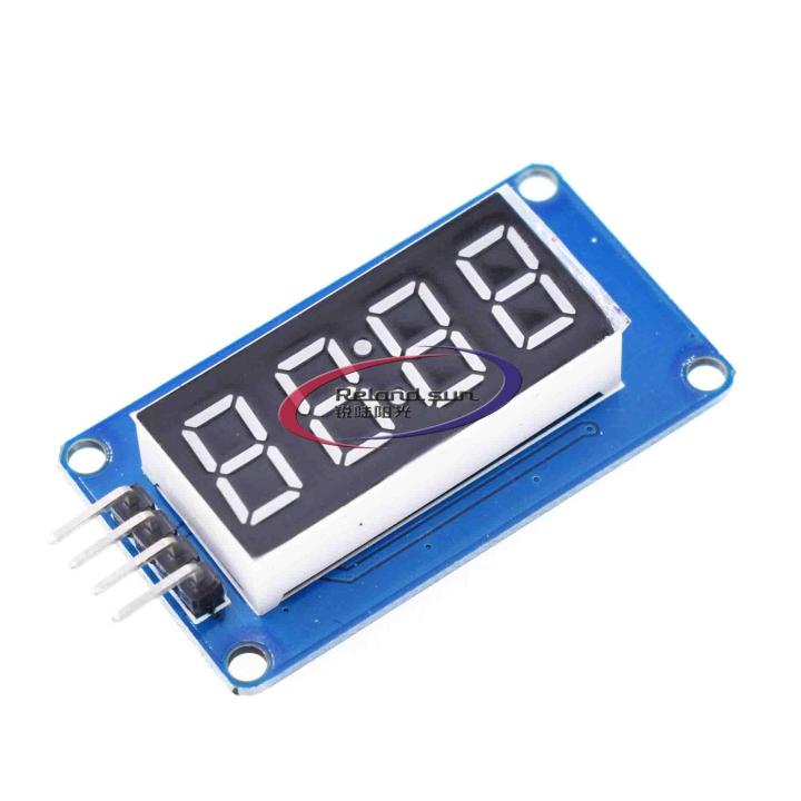 1pcs Tm1637 Led Display Module For Arduino 7 Segment 4 Bits 036 Inch Clock Red Anode Digital