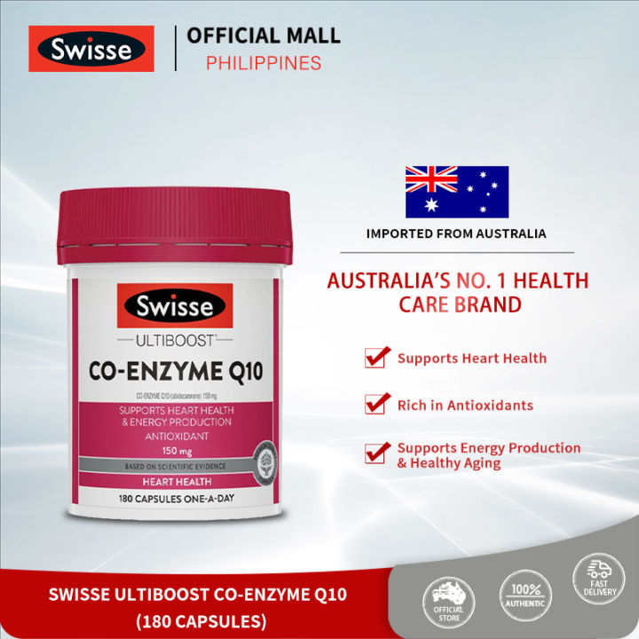 Swisse Ultiboost Co-Enzyme Q10 150mg 180 Capsules | Lazada PH