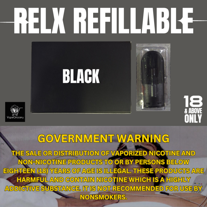 RELX REFILLABLE EMPTY POD | Lazada PH