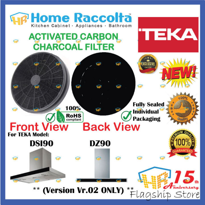 Activated Carbon Filter For Teka Cooker Hood Teka DSI90 DZ90 Charcoal ...