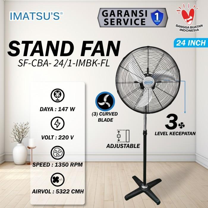CKE FAN OFFICIAL - STAND FAN CURVED BLADE 24 INCH KIPAS ANGIN TUMPU ...