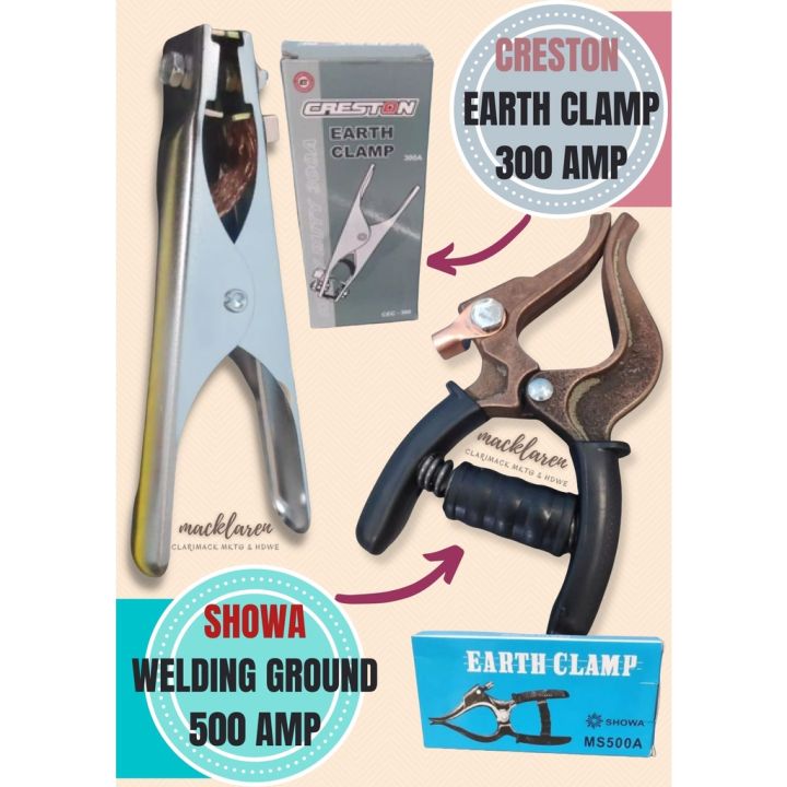 Welding Ground ️ Earth Clamp ️ Showa 500Amp ️ Creston 300Amp | Lazada PH