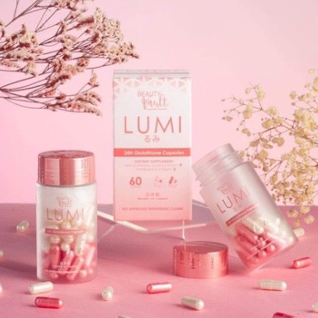 Original Effective LUMI 24H Glutathione Capsules Whitening by Beauty Vault (60 Capsules) Japan ...