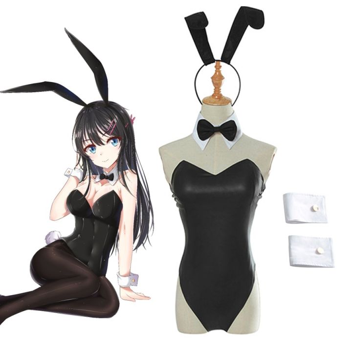 Sexy Cute Bunny Girl Cosplay Jumpsuit Anime Sakurajima Mai Bunny Girl