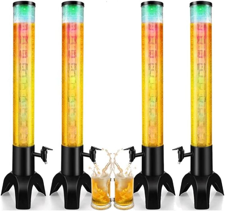 3 Liter Three-legged Beer Tap Tower 3L Draft Beer Tower Beverage ...